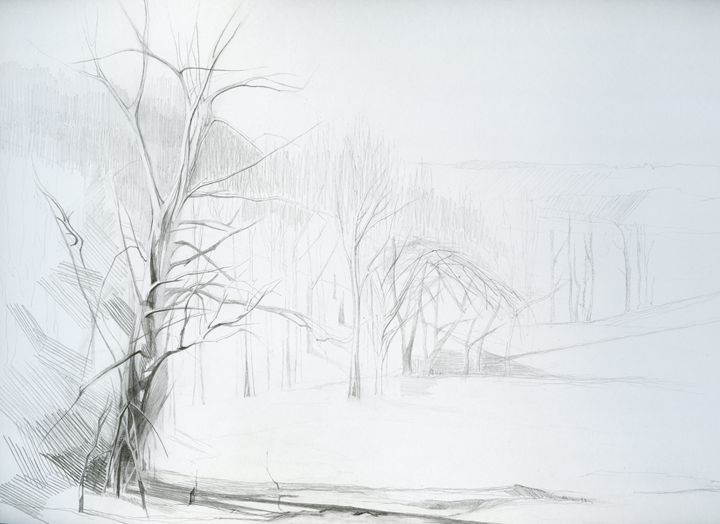 Winter Poetry - D. BRIGHT GALLERY - Drawings & Illustration, Landscapes ...
