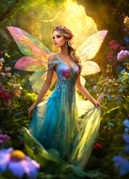 Fairy Ethereal Moonwhisper - Ovidium Universe - Digital Art & AI ...