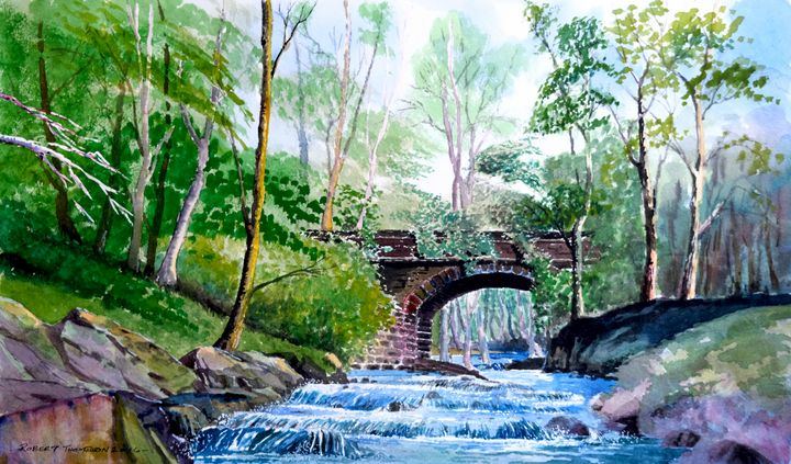 Falling Foss, North Yorkshire - Art by Tony - Paintings & Prints ...