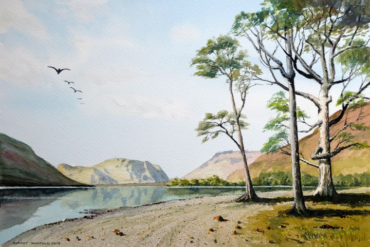 Evening calm, Buttermere - Art by Tony - Paintings & Prints, Landscapes ...