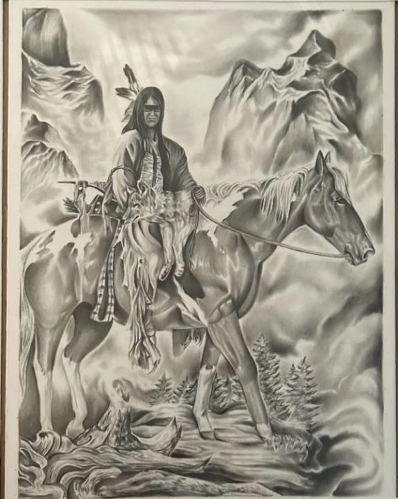 Native American prison art - Texas prison art - Drawings & Illustration ...