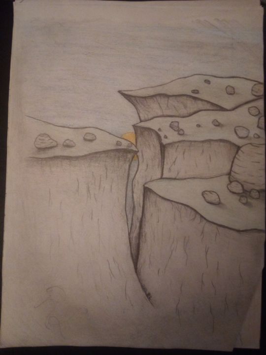 Cliffside sunset - Sunlitdad photos - Drawings & Illustration ...