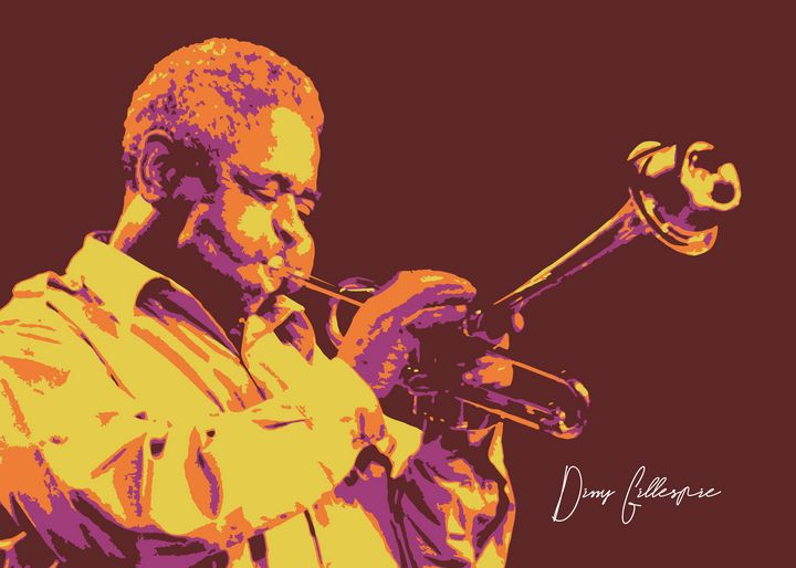 Dizzy Gillespie Pop Art v3 - Taurungka - Drawings & Illustration ...