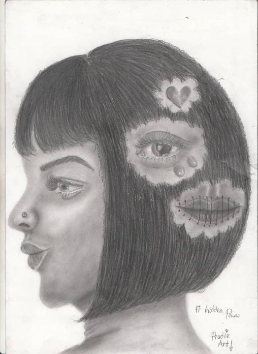 Hidden pains - Prudie art - Drawings & Illustration, People & Figures ...
