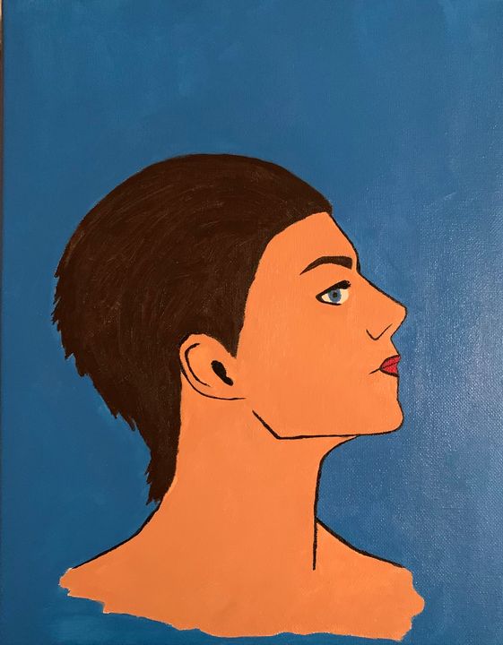 A Lone Man in An Ocean of Blue - Art+Thangs - Paintings & Prints ...