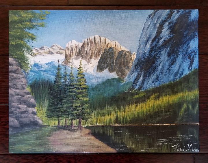 Alpine Mountain - Nature Scenery - Paintings & Prints, Landscapes ...