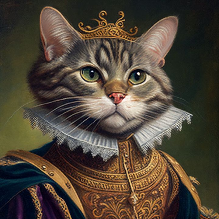 Royal Pets Tabby S1 - Minty Fresh Prints - Paintings & Prints, Animals ...