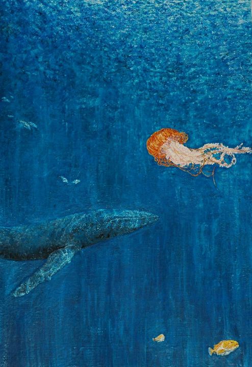 Whale coming to the surface - Forrest Miller Paintings - Paintings ...