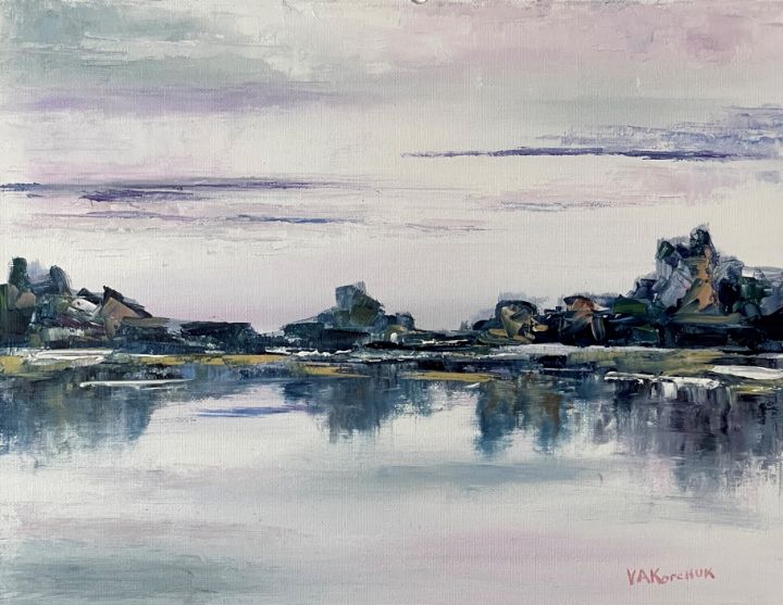 Colorado Mountain Lake - YAK Paintings - Paintings & Prints, Landscapes ...