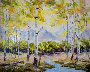 Colorado Fall Aspen Trees - YAK Paintings - Paintings & Prints, Landscapes & Nature, Forests ...
