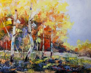 Colorado Fall Aspen Trees - YAK Paintings - Paintings & Prints ...