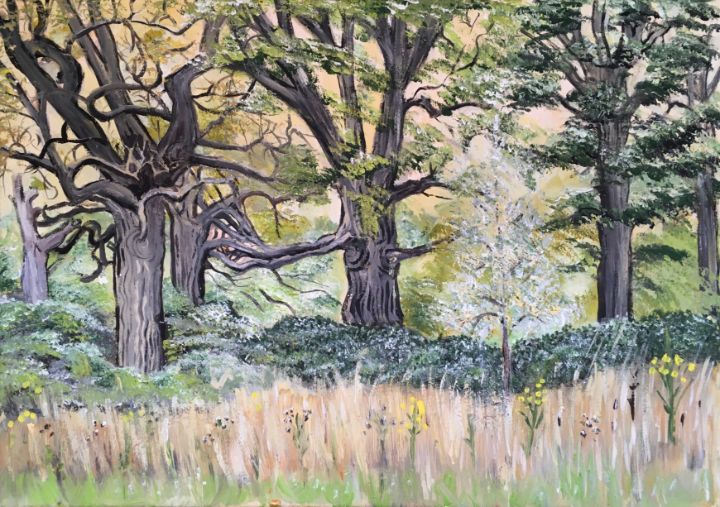 Wood Run Wild - Sally Anne Wake Jones - Paintings & Prints, Flowers ...
