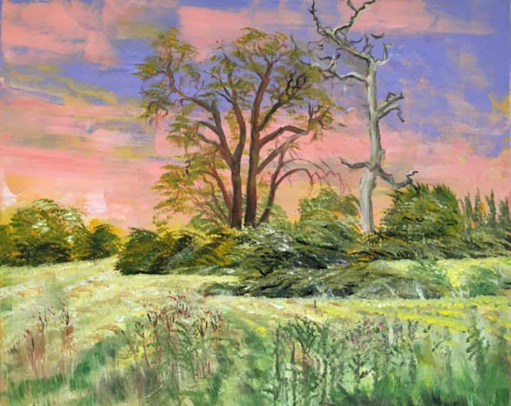Autumn Sunset - Sally Anne Wake Jones - Paintings & Prints, Flowers ...