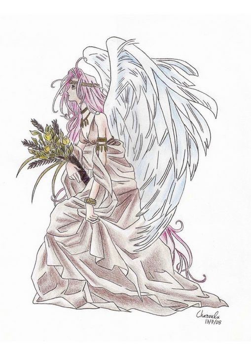 Angel - Hara Mouschou - Drawings & Illustration, People & Figures ...