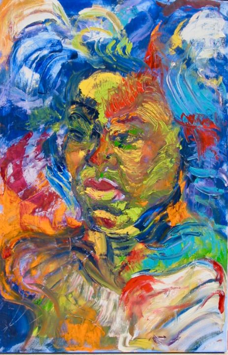 The Hairdo - Maya Batash - Paintings & Prints, People & Figures ...