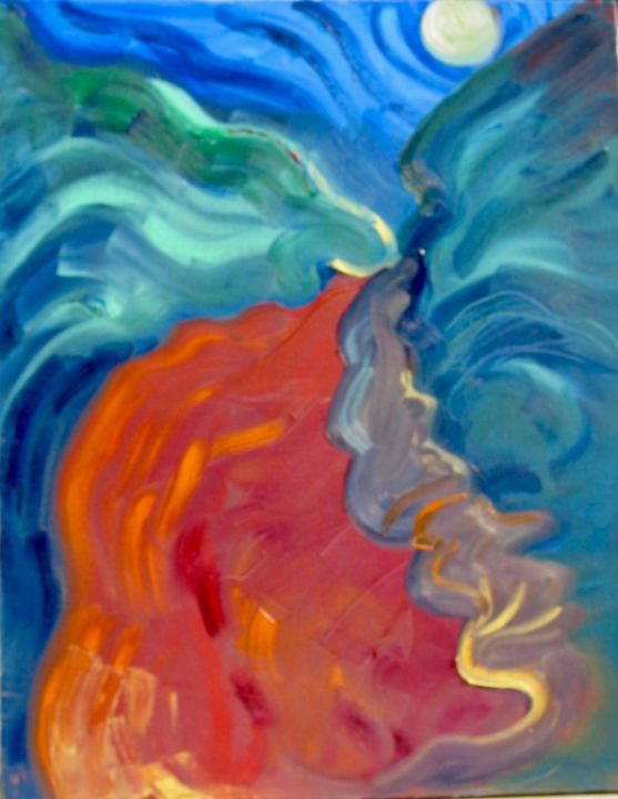 The Way Back From the Mountains - Maya Batash - Paintings & Prints ...