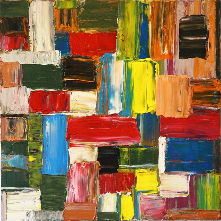 flat knife - Phillppe CBS - Paintings & Prints, Abstract, Geometric ...