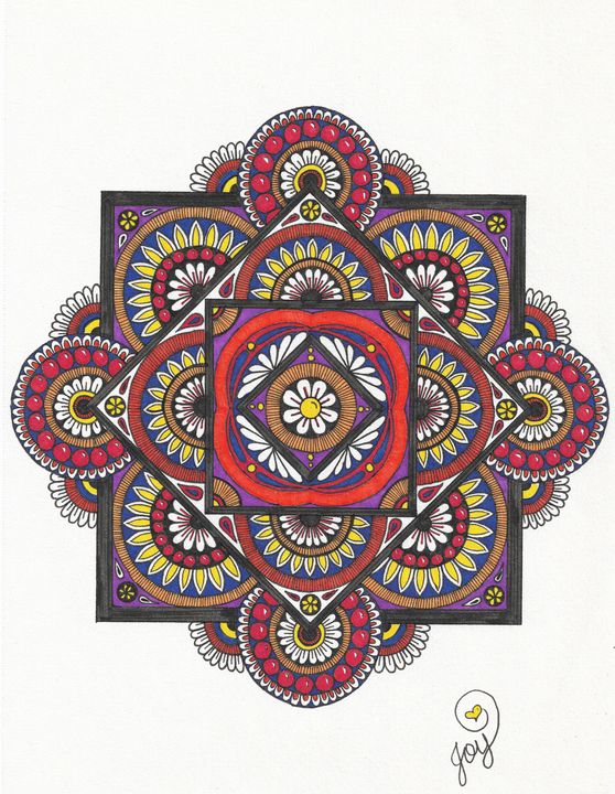 Flower Boxes - Joy Gillard - Drawings & Illustration, Ethnic, Cultural ...