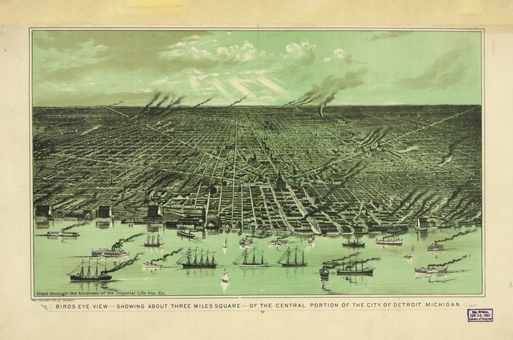 Central Detroit, Michigan (1910) - Yvonne - Drawings & Illustration ...