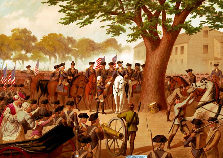 Washington At Cambridge (1875) - Yvonne - Drawings & Illustration ...