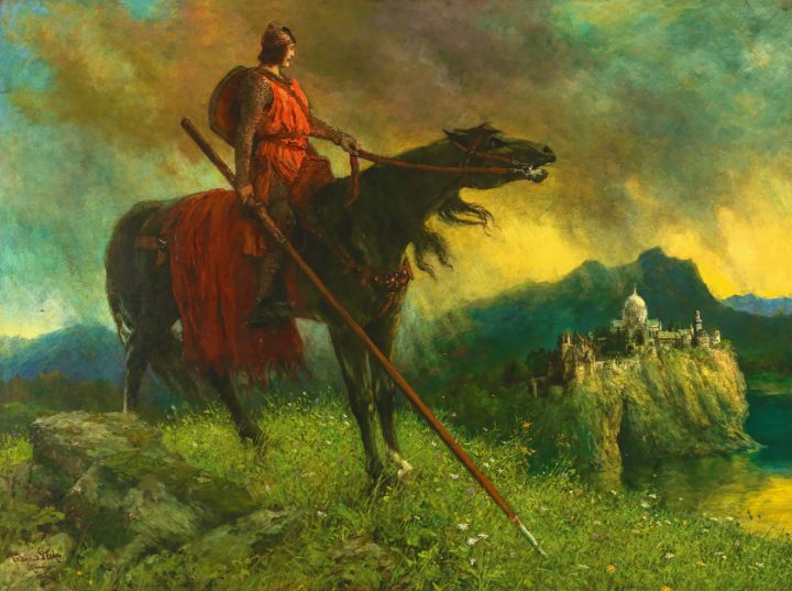 Parsifal on the Way to Grail Castle - Yvonne - Paintings & Prints ...