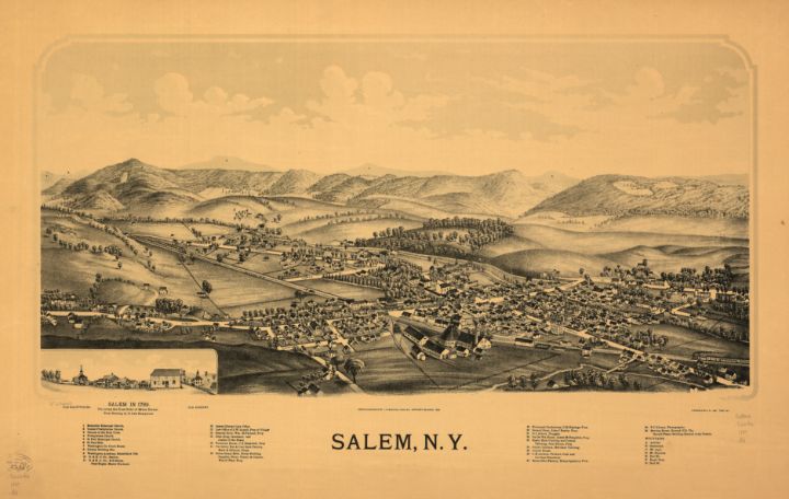 Salem, New York (1889) - Yvonne - Drawings & Illustration, Places ...