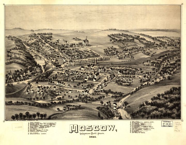 Moscow, Pennsylvania (1891) - Yvonne - Drawings & Illustration, Places ...