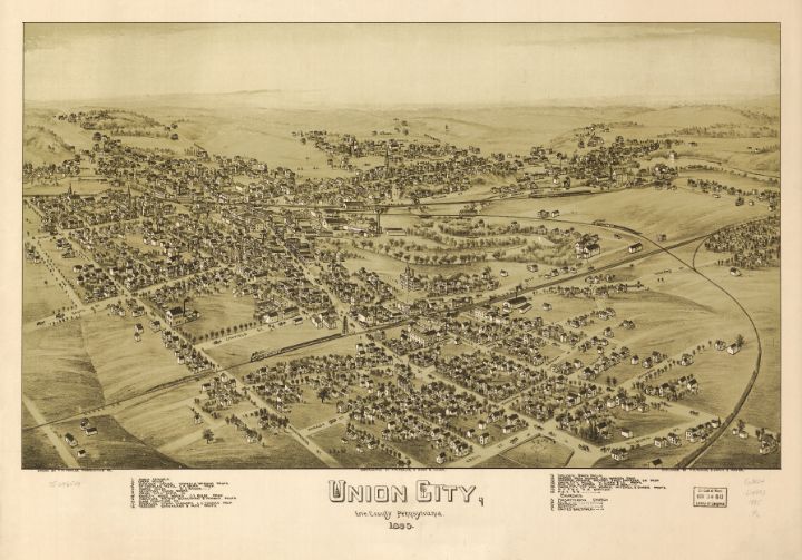 Union City, Pennsylvania (1895) - Yvonne - Drawings & Illustration ...