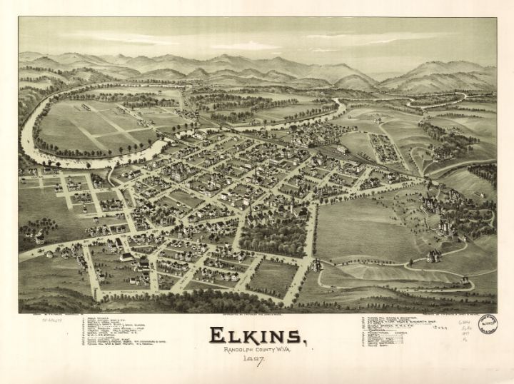Elkins, West Virginia (1897) - Yvonne - Drawings & Illustration, Places ...