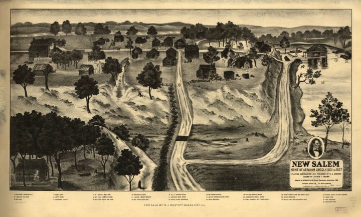 New Salem, Home of Abraham Lincoln - Yvonne - Drawings & Illustration ...