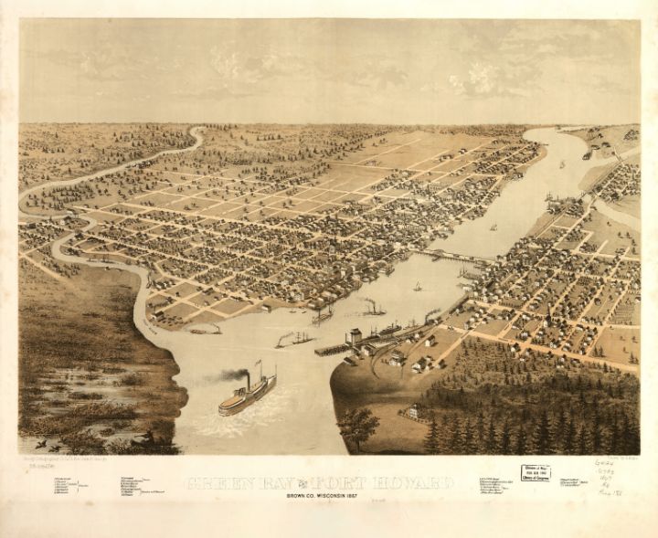 Green Bay Fort Howard Wisconsin 1867 - Yvonne - Drawings & Illustration ...