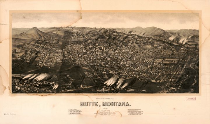 Butte, Montana (1904) - Yvonne - Drawings & Illustration, Places ...