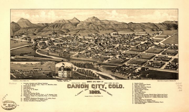 Canon City, Colorado (1882) - Yvonne - Drawings & Illustration, Places ...