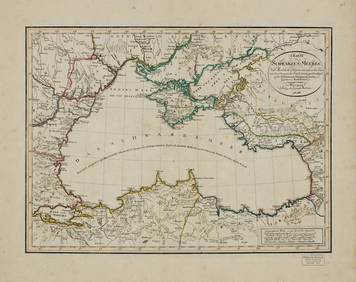 Map of the Black Sea (1804) - Yvonne - Drawings & Illustration, Places ...