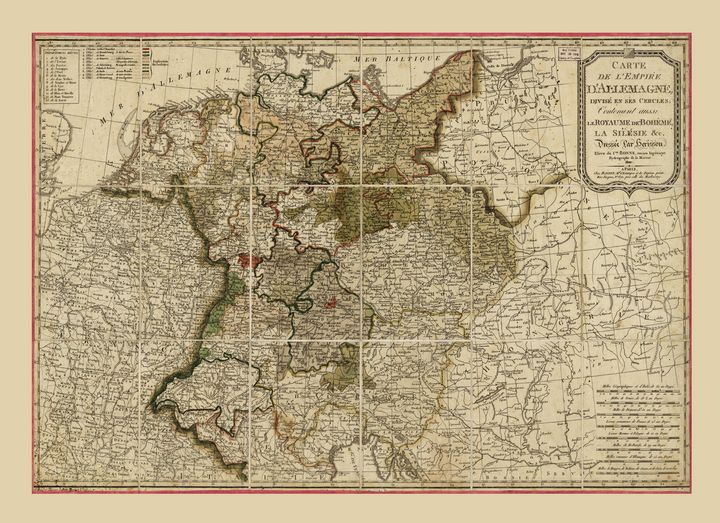 Map of Germany (1800) - Yvonne - Drawings & Illustration, Places ...
