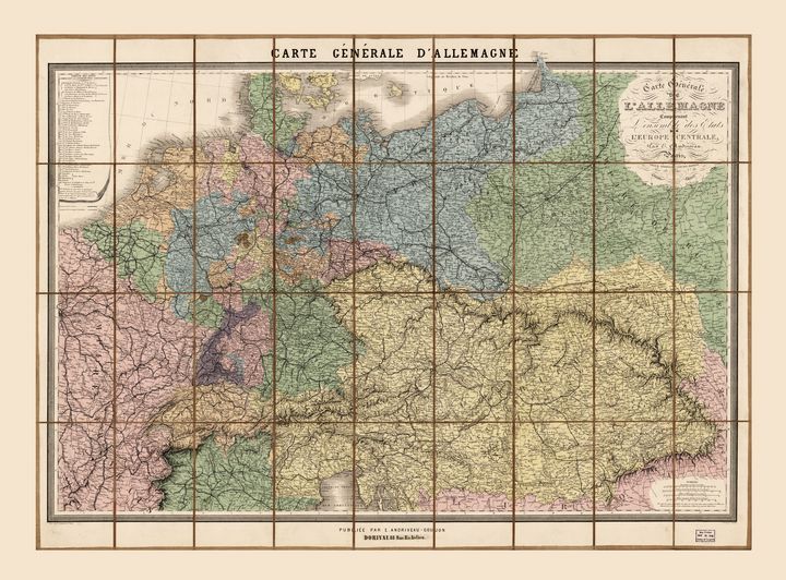 Map of Germany (1866) - Yvonne - Drawings & Illustration, Places ...