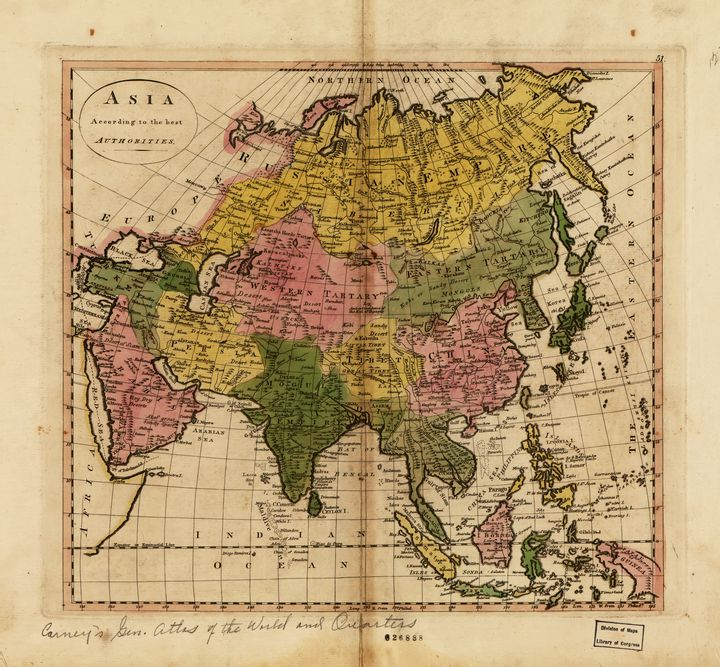 Map of Asia (1814) - Yvonne - Drawings & Illustration, Places & Travel ...