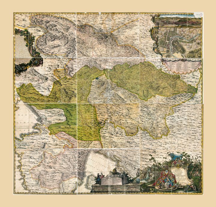 Map of Slovenian Territory (1744) - Yvonne - Drawings & Illustration ...