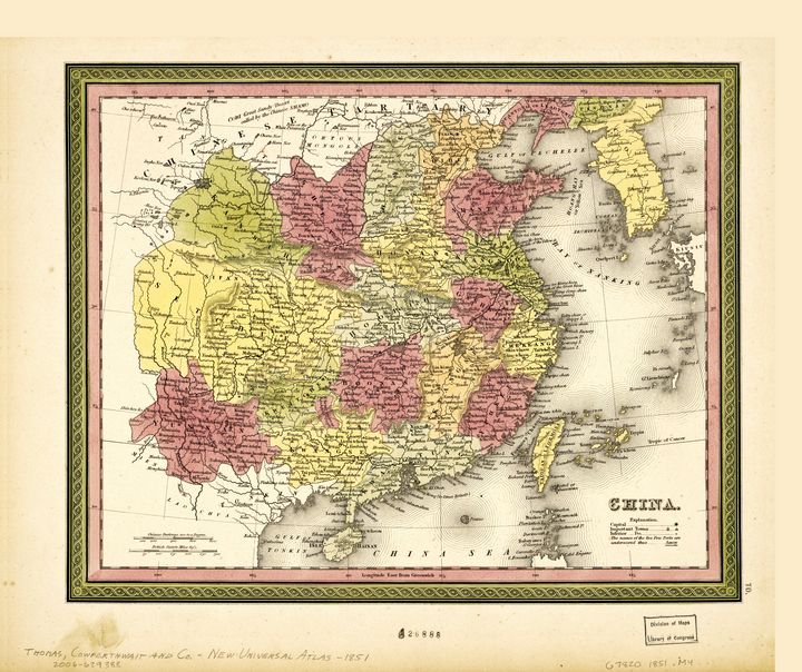 Map of China (1851) - Yvonne - Drawings & Illustration, Places & Travel ...