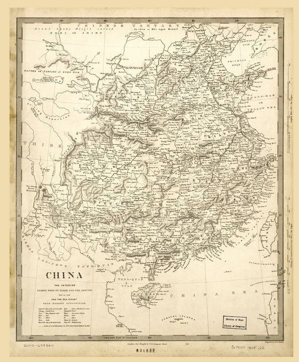 Map of China (1845) - Yvonne - Drawings & Illustration, Places & Travel ...