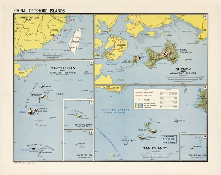 China: Offshore Islands Map (1958) - Yvonne - Drawings & Illustration ...