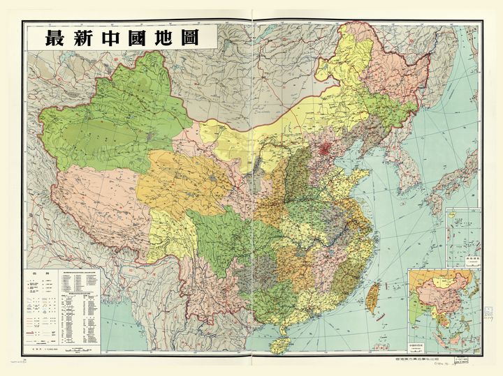 Map of China (c1950) - Yvonne - Drawings & Illustration, Places ...