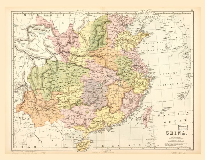 Map of China (1879) - Yvonne - Drawings & Illustration, Places & Travel ...