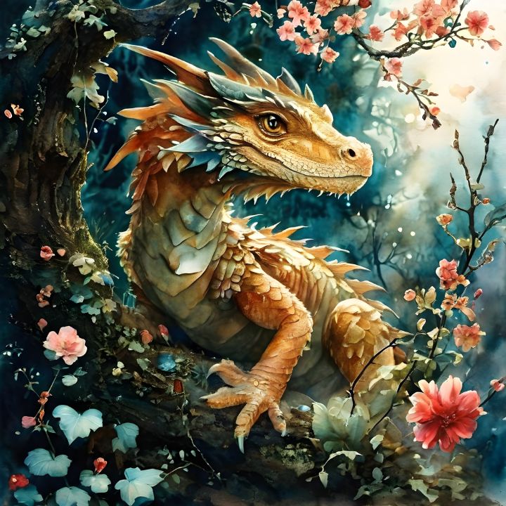 Dragon In The Forest - Abdu innovations - Digital Art & AI, Fantasy ...