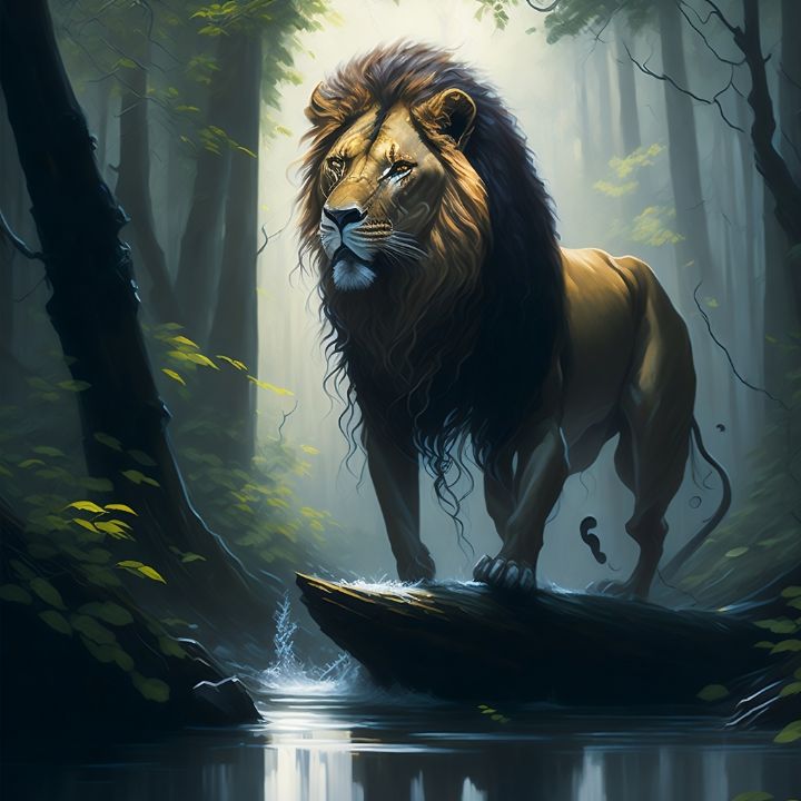 King of the Enchanted Wood - Abdu innovations - Digital Art, Animals ...