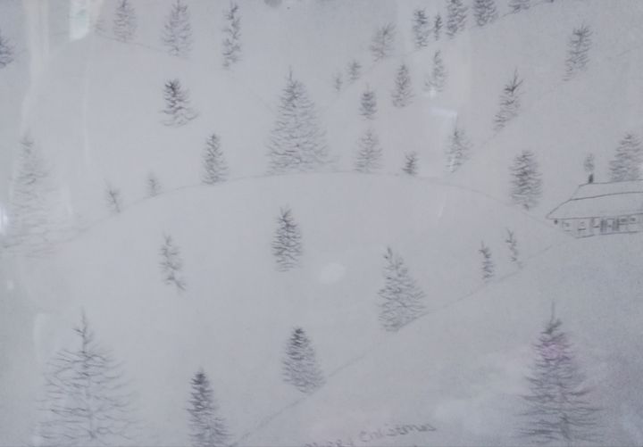 Cold winter day - Butler Art - Drawings & Illustration, Landscapes ...