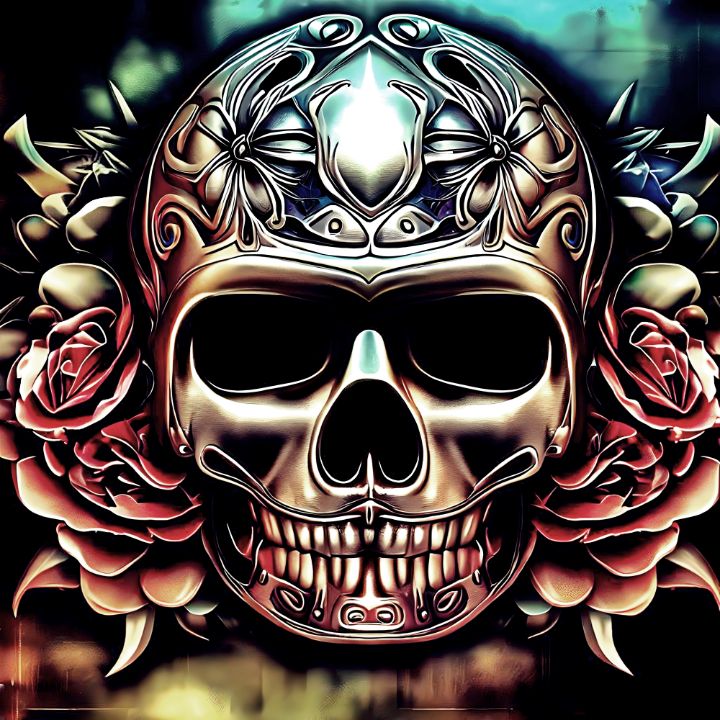 Enigmatic Elegance: Cool Skull - Getmeorforgetme Design - Digital Art ...