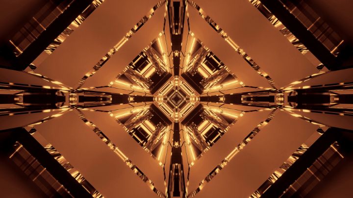 Illustration of several golden light - Splendid wall art - Digital Art ...