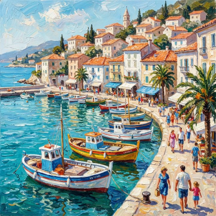 Mediterranean Harbor - WWIV - Digital Art & AI, Places & Travel, Europe ...