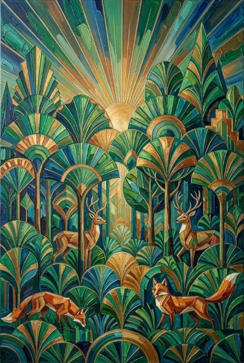 Gilded Canopy - WWIV - Digital Art & AI, Animals, Birds, & Fish, Other ...